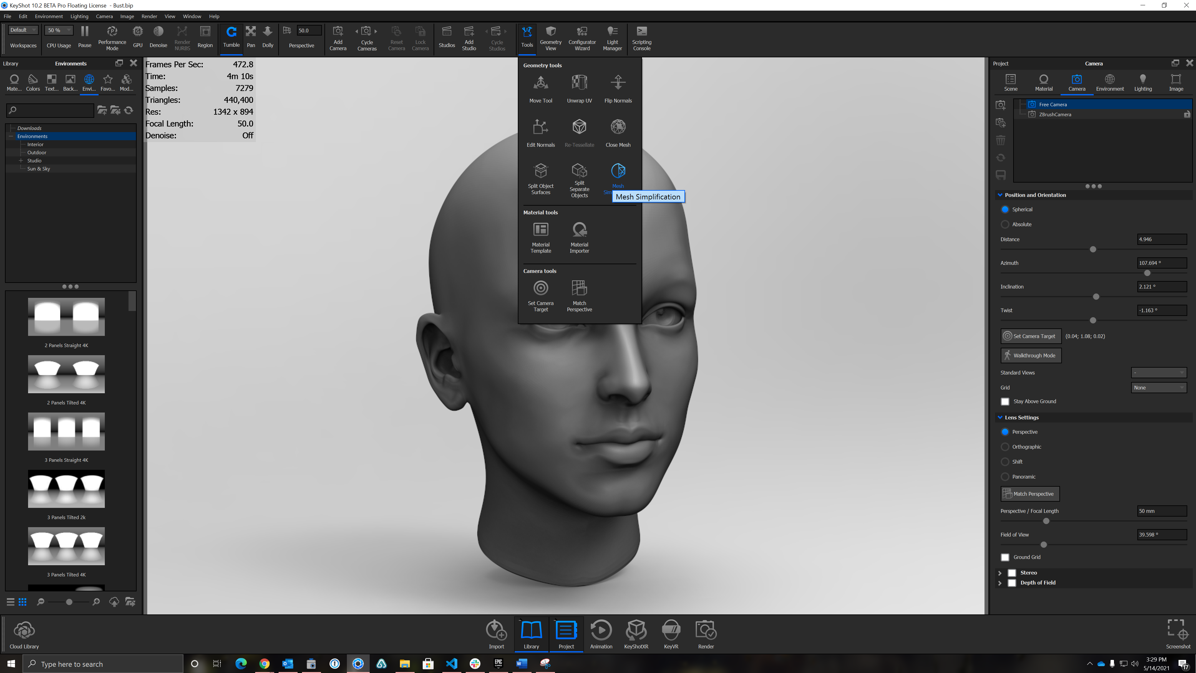 Best Practices For Using The Mesh Simplification Tool